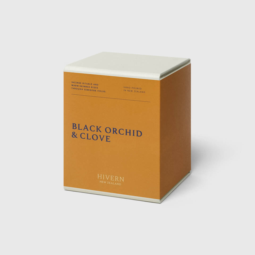 Hivern Candle - Black Orchid & Clove | Mojave Desert Skin Shield
